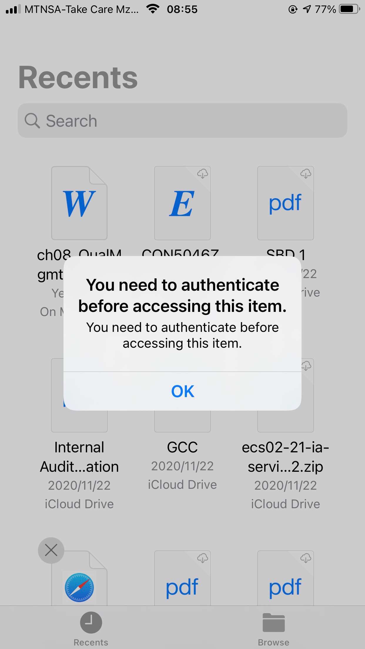Why You need to authenticate before acces… - Apple Community