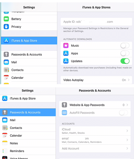 iCloud and iTunes accounts in Settings is… - Apple Community