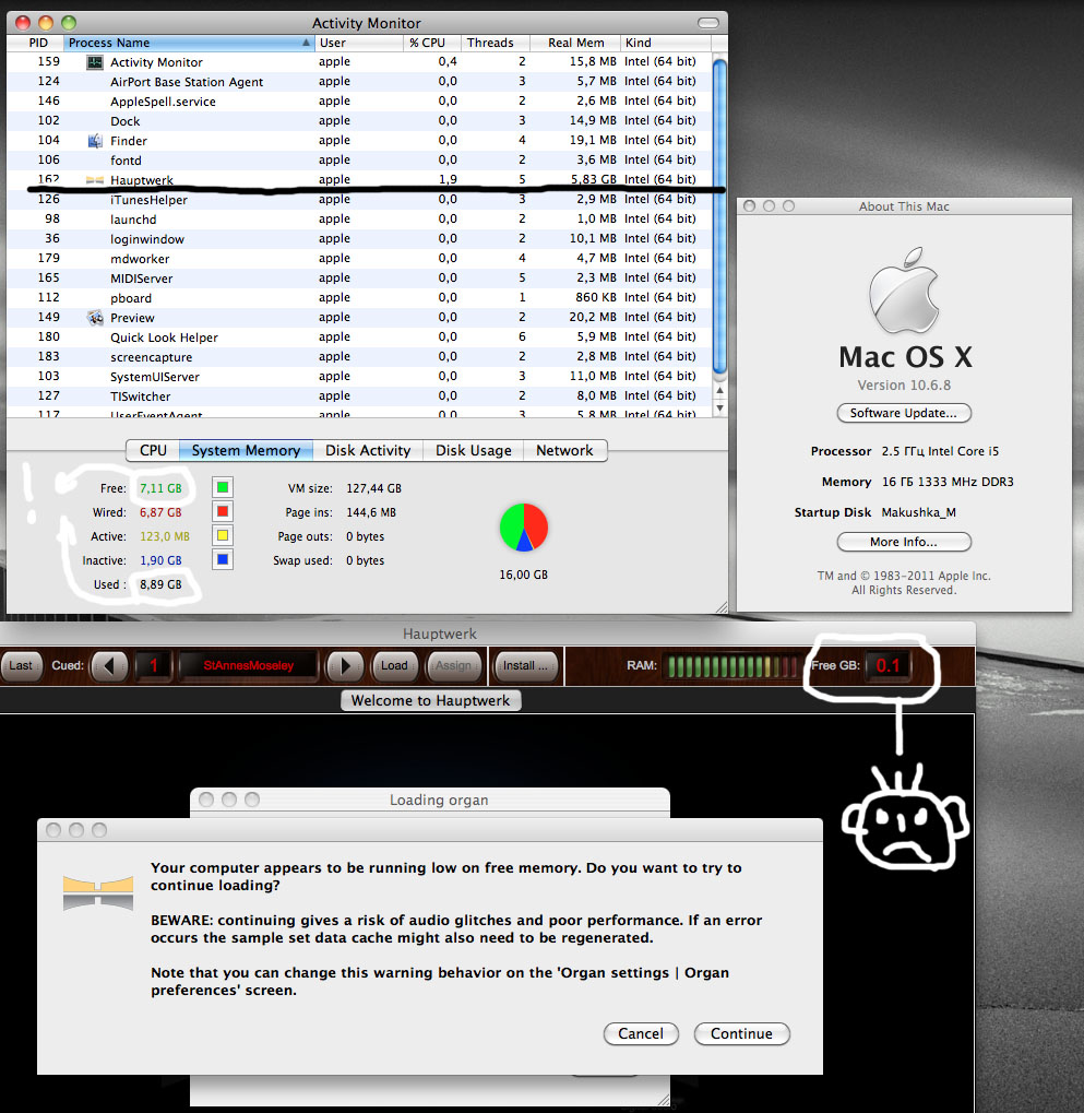 Allocation memory of MAC OS X - Apple Community