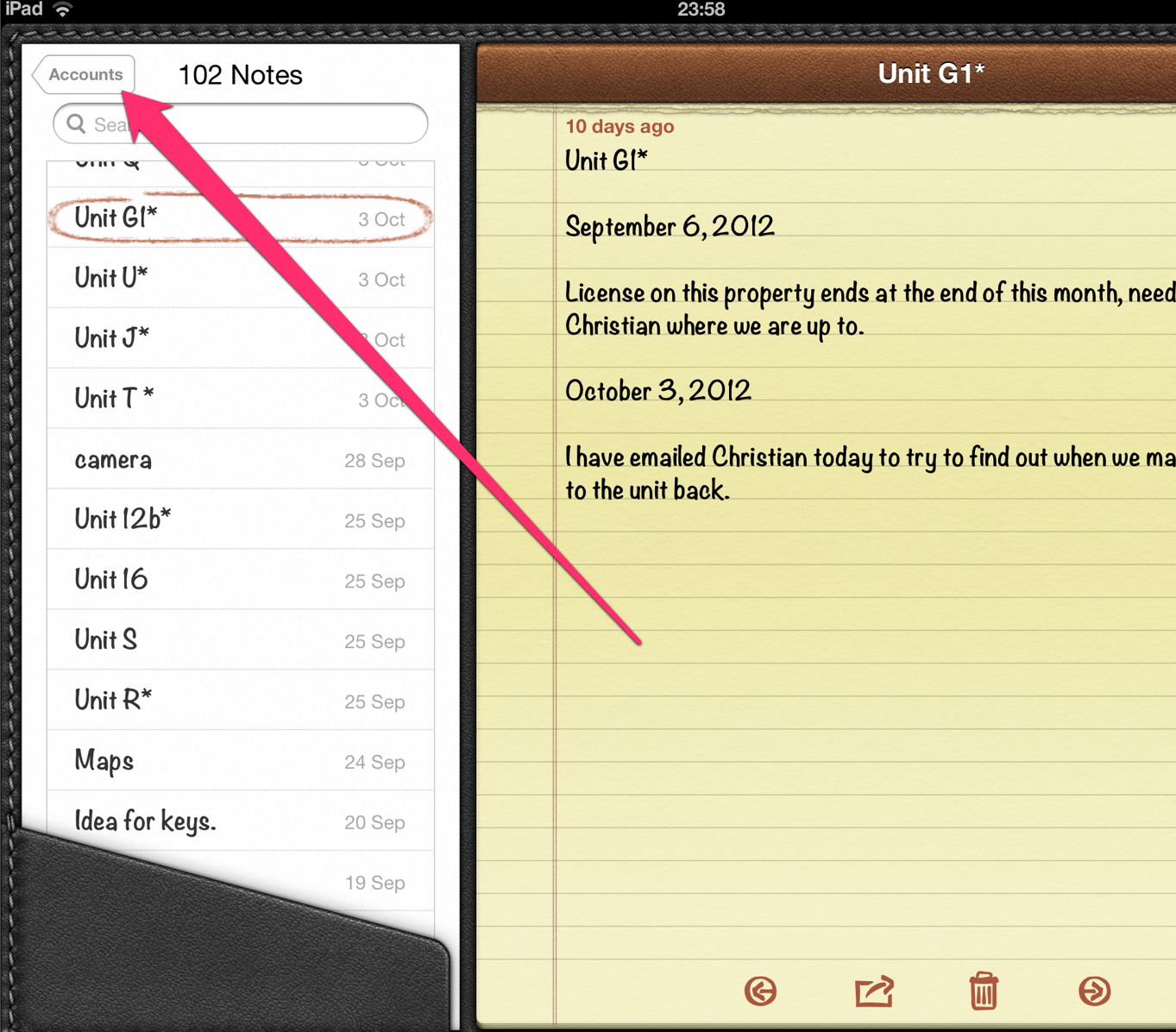 I can't get my notes from my iPad to sync… - Apple Community