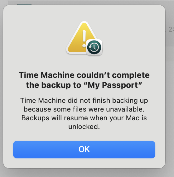 Time machine not doing backup - Apple Community