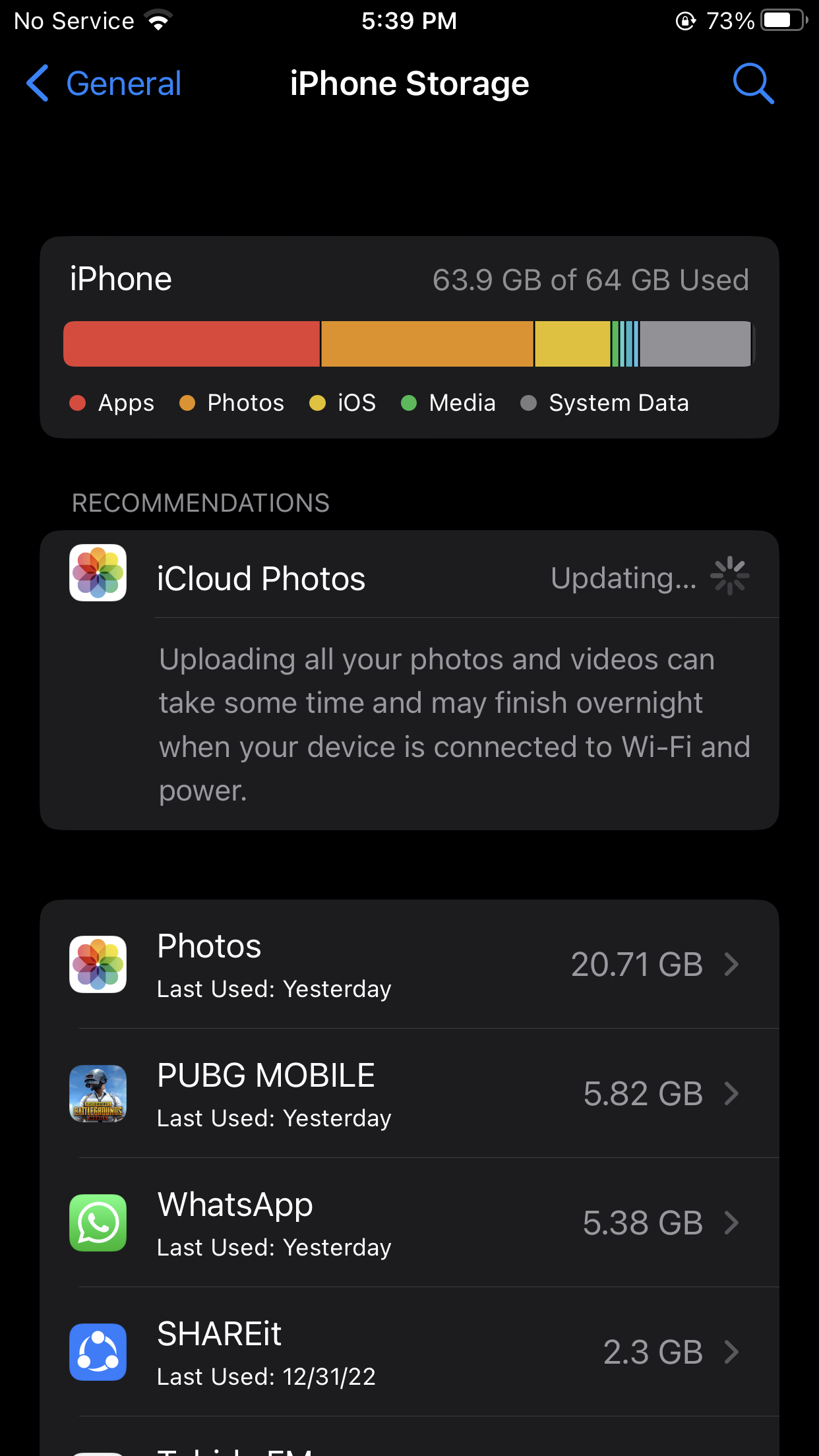 im deleted videos and photos and space wh… - Apple Community