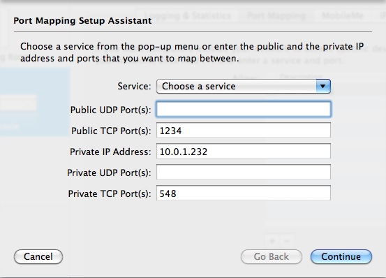 how do i get afp to work through timecaps… - Apple Community