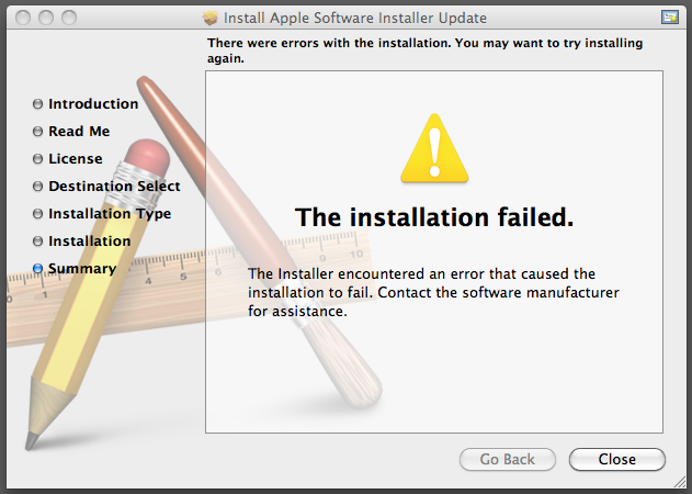 Apple Software Won't Install - Apple Community