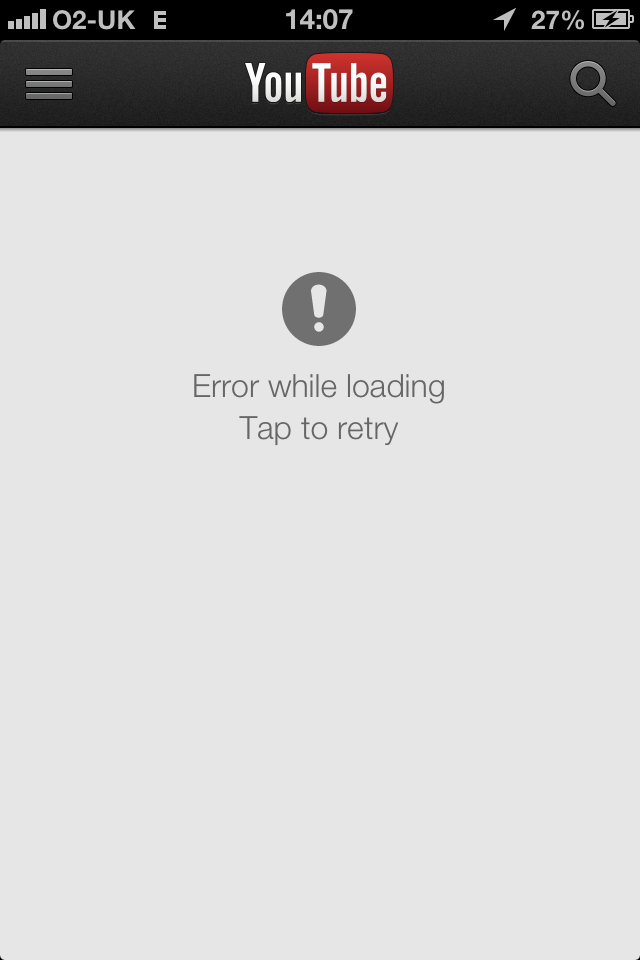 YouTube app not working on iOS 6.0.1 - Apple Community