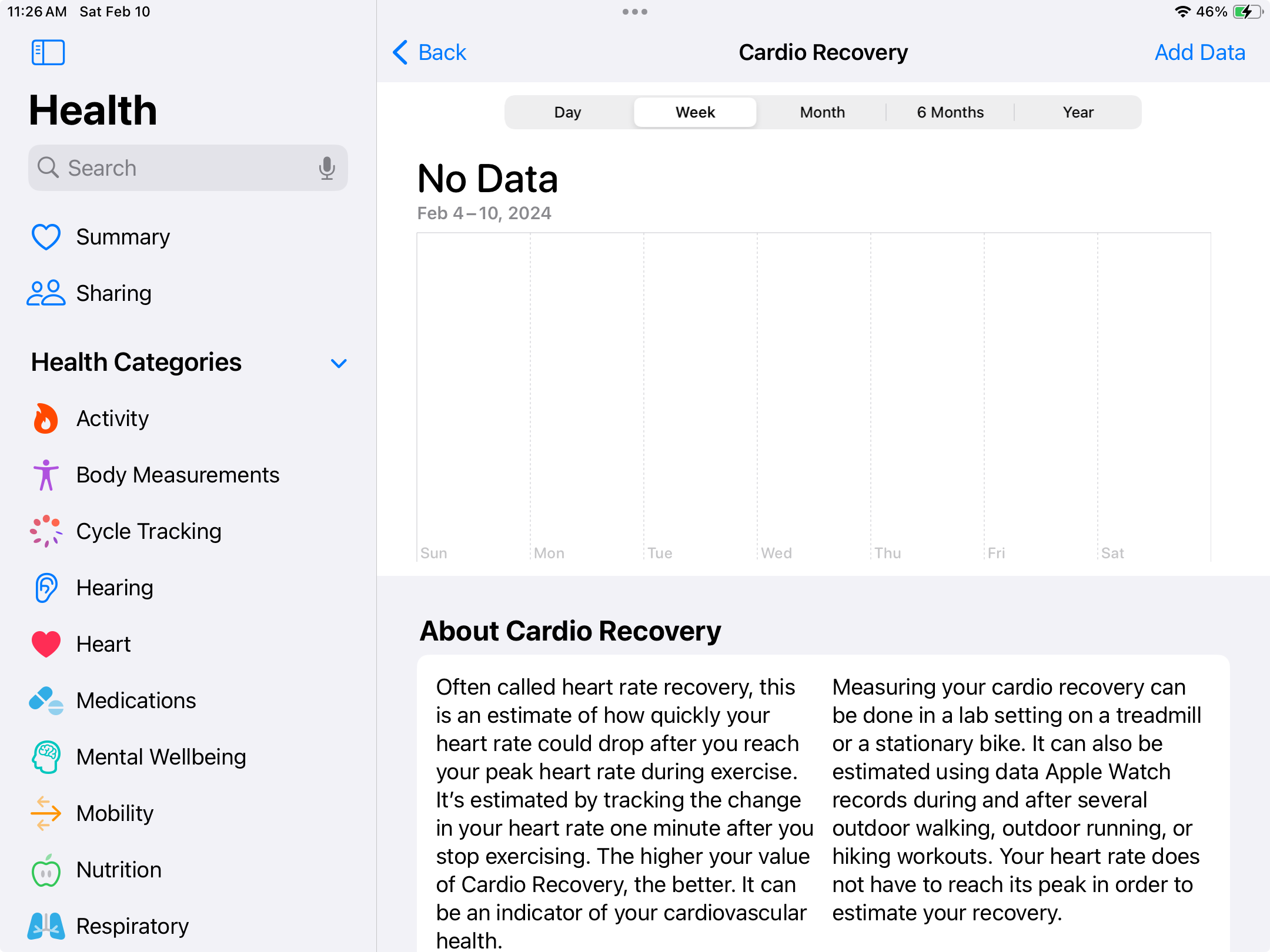 cardio recovery not reported after outdoo… - Apple Community