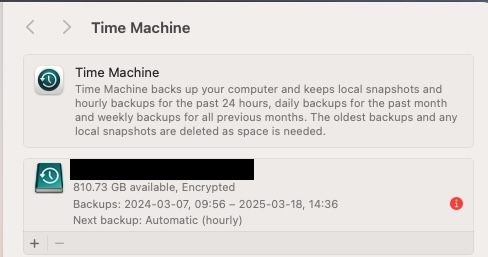 Recent Time Machine Backup Failure - Apple Community