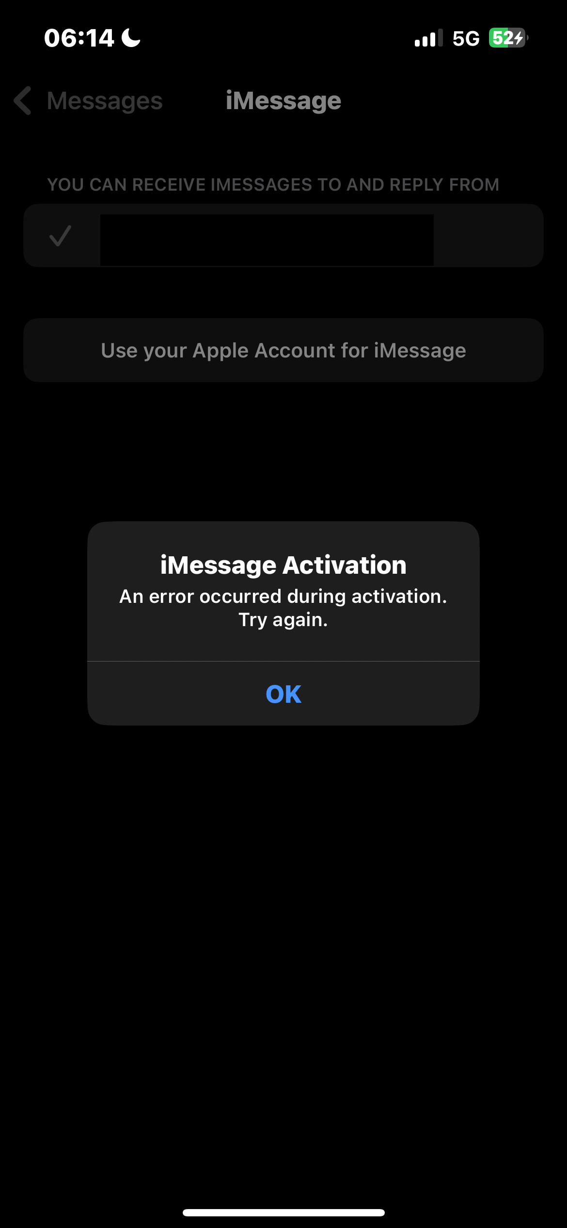iMessage activation issue on iPhone - Apple Community