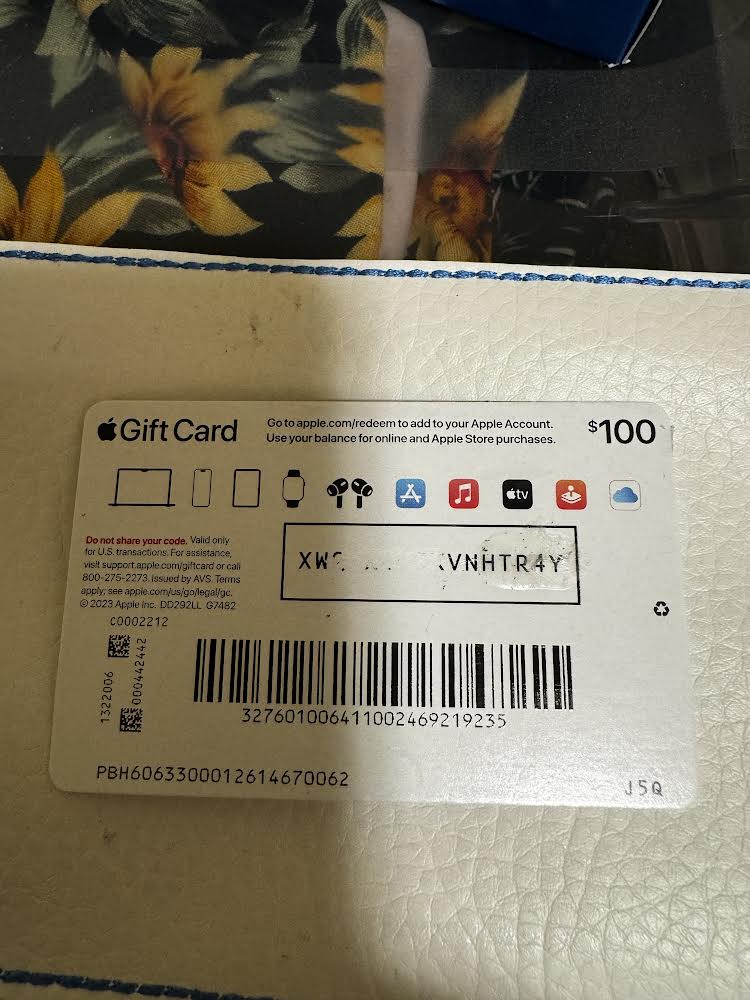 How can I retrieve the scratched off code… - Apple Community