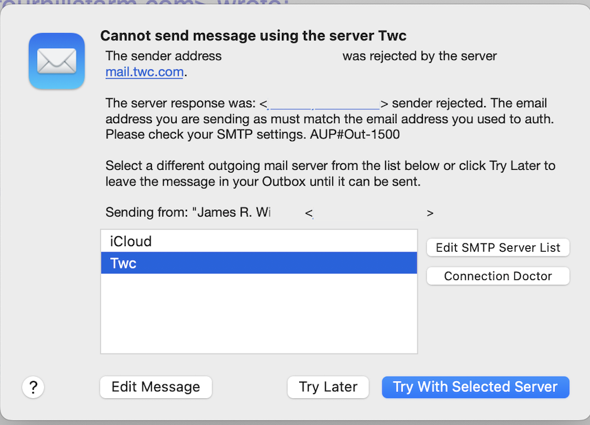 Incorrect settings in Mail - Apple Community