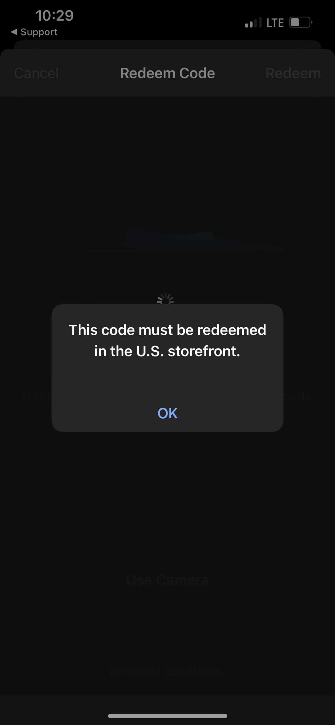 Why my redeem code not redeemed - Apple Community