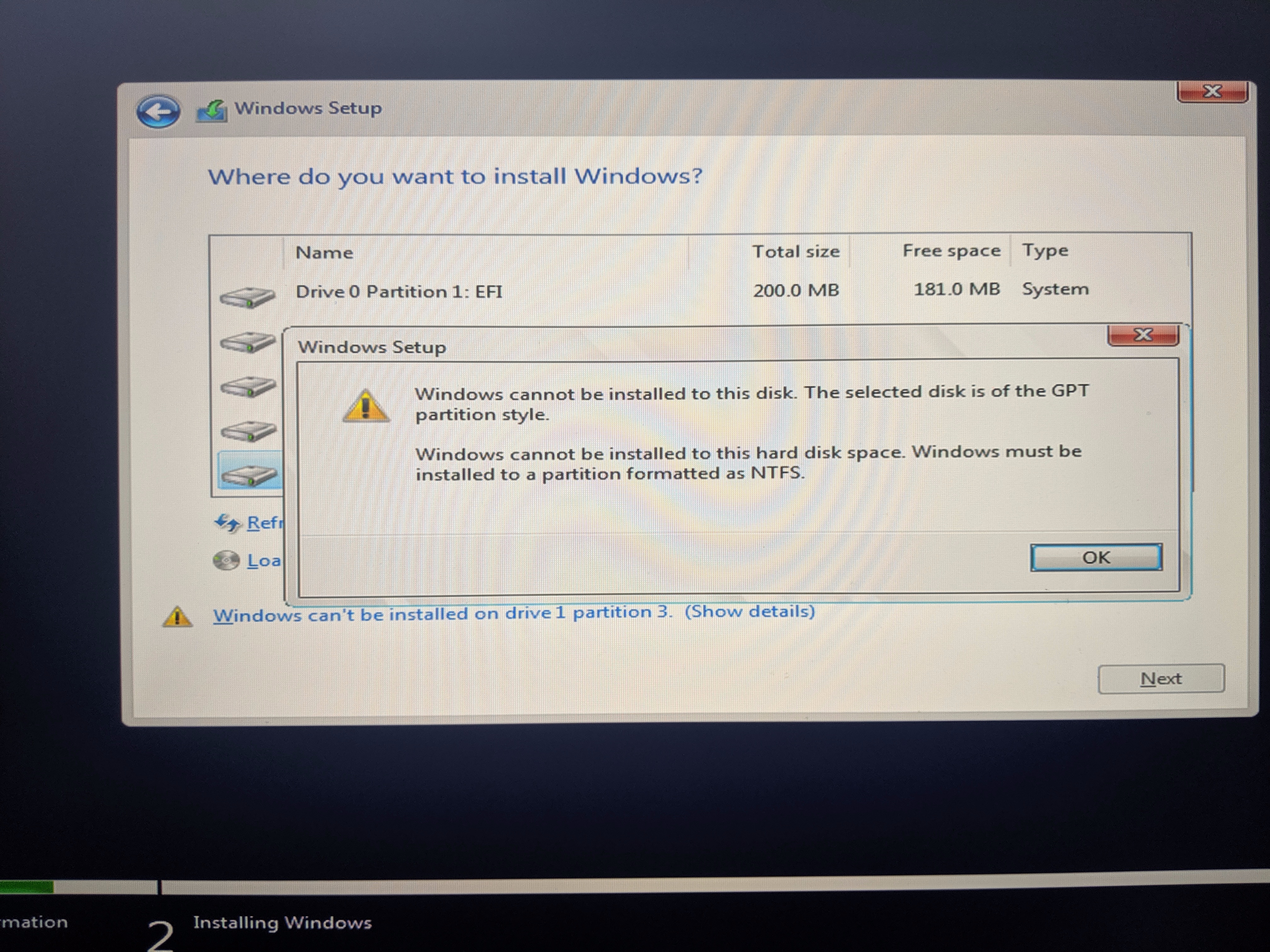 Failure to set up Windows 10 after finall… - Apple Community