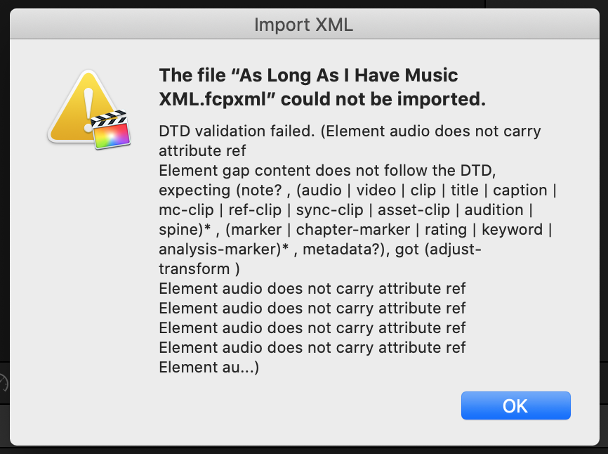 FCP Cannot save changes - Storage locatio… - Apple Community