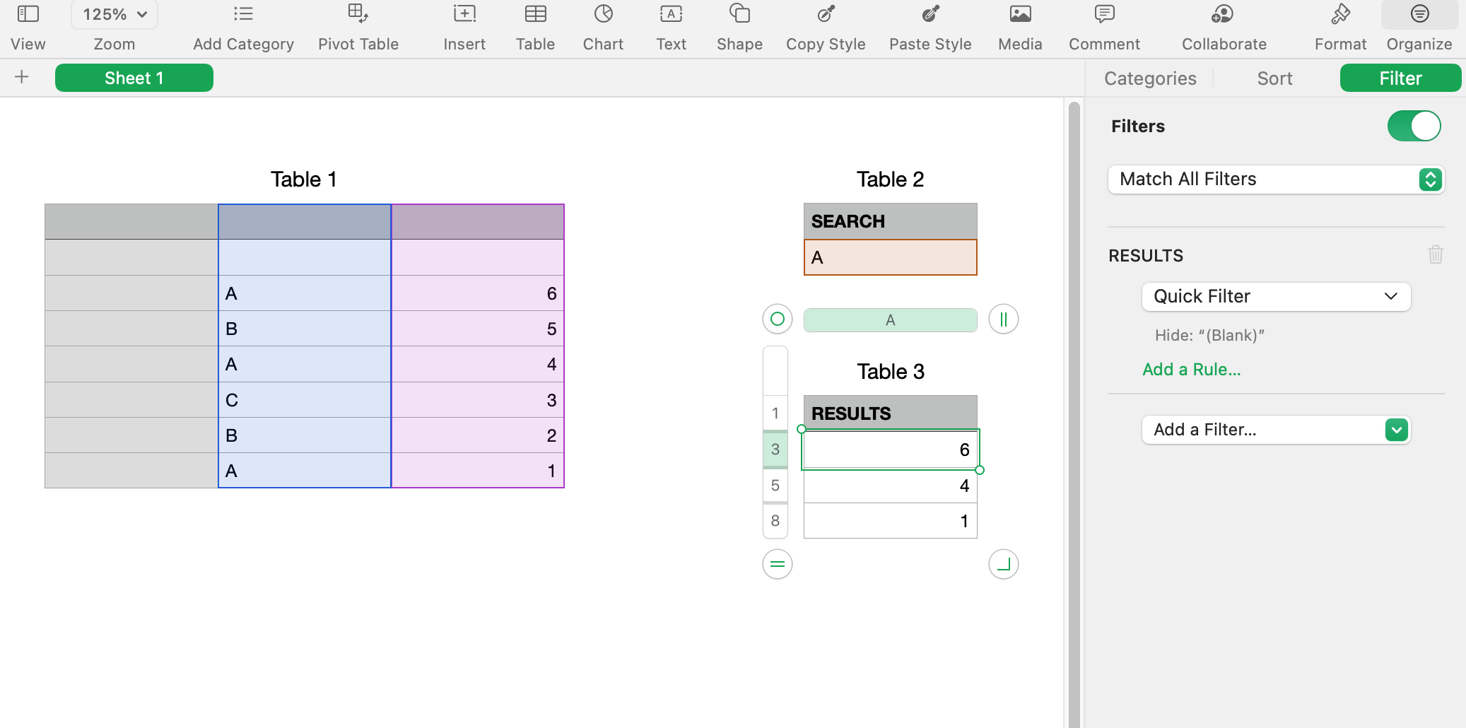 Index and Match with arrays - Apple Community