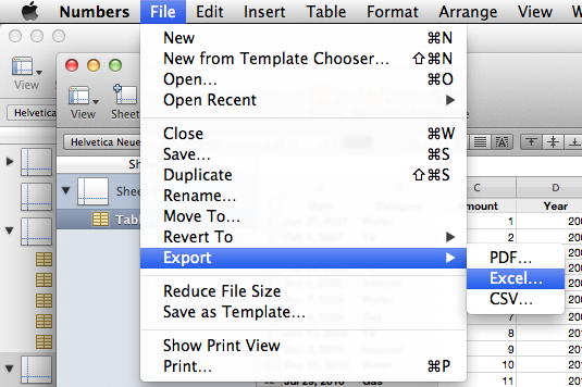 How to save a current numbers file to exc… - Apple Community