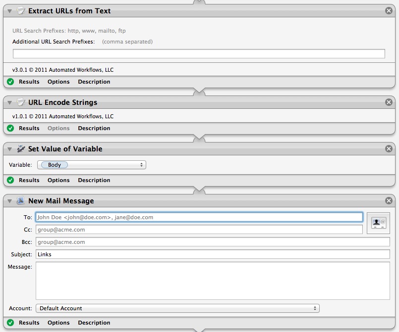 New mail message Automator - Passing vari… - Apple Community