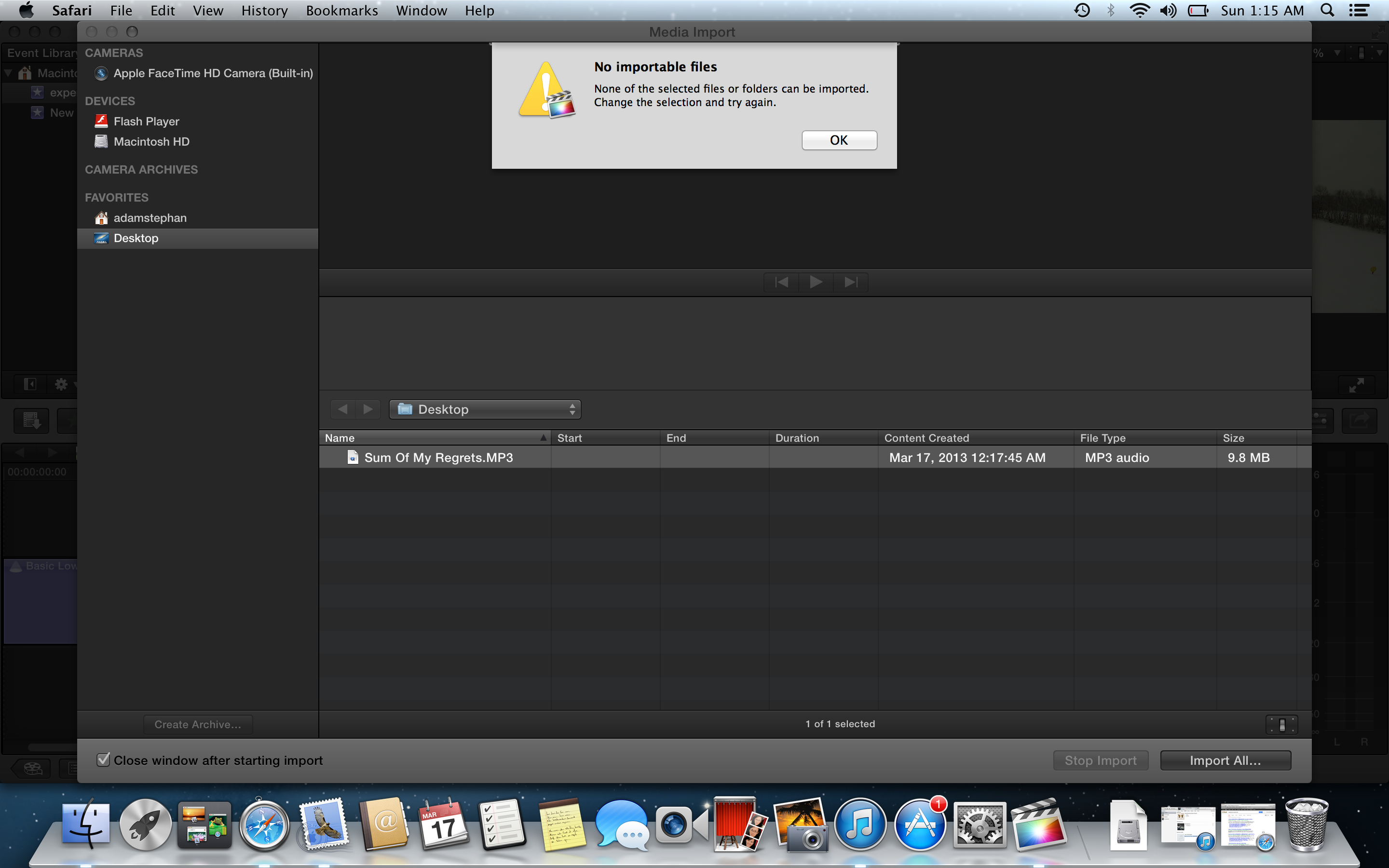 MP3 Won't import - Apple Community
