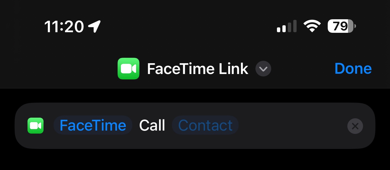 How do i use Shortcuts to send a facetime… - Apple Community