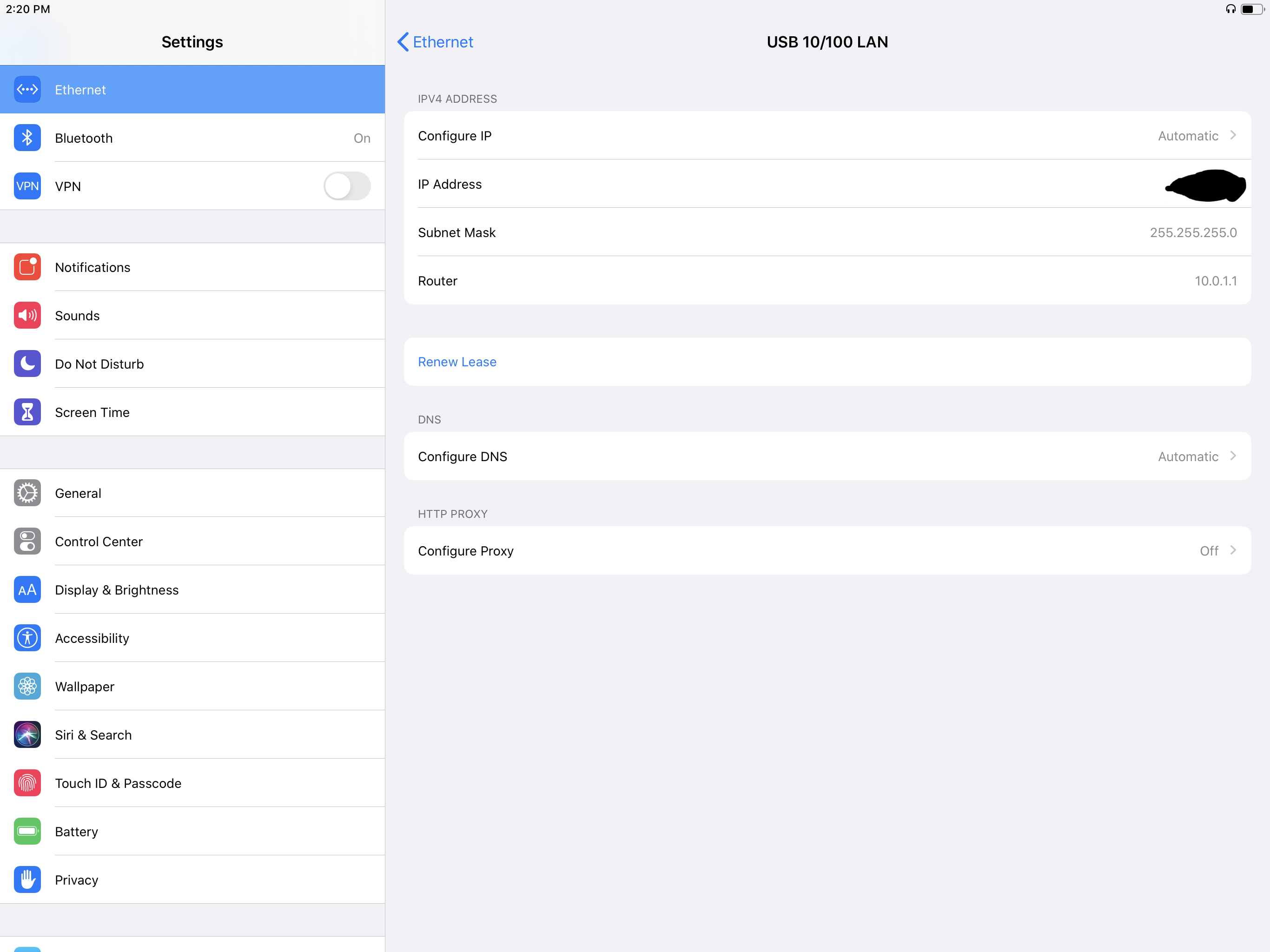 No Internet connection via Ethernet on iP… - Apple Community