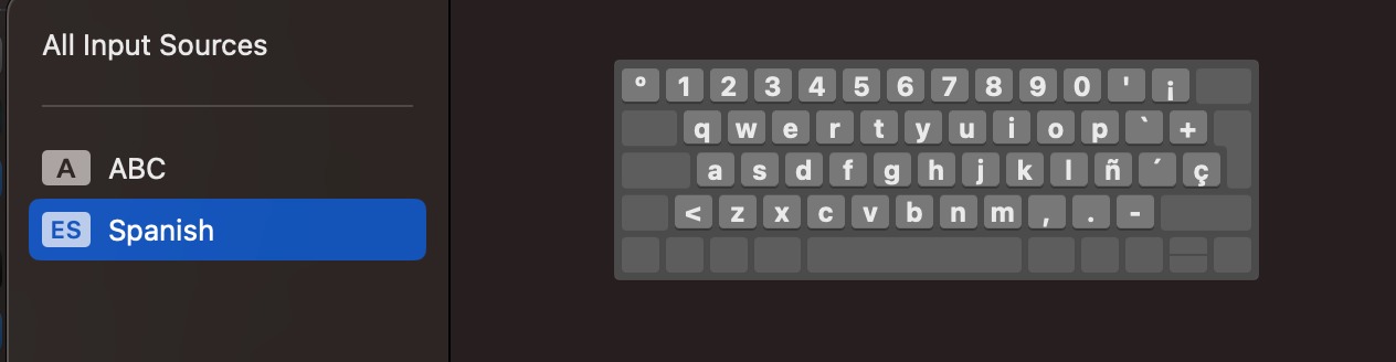 Latinamerican layout keyboard change - Apple Community
