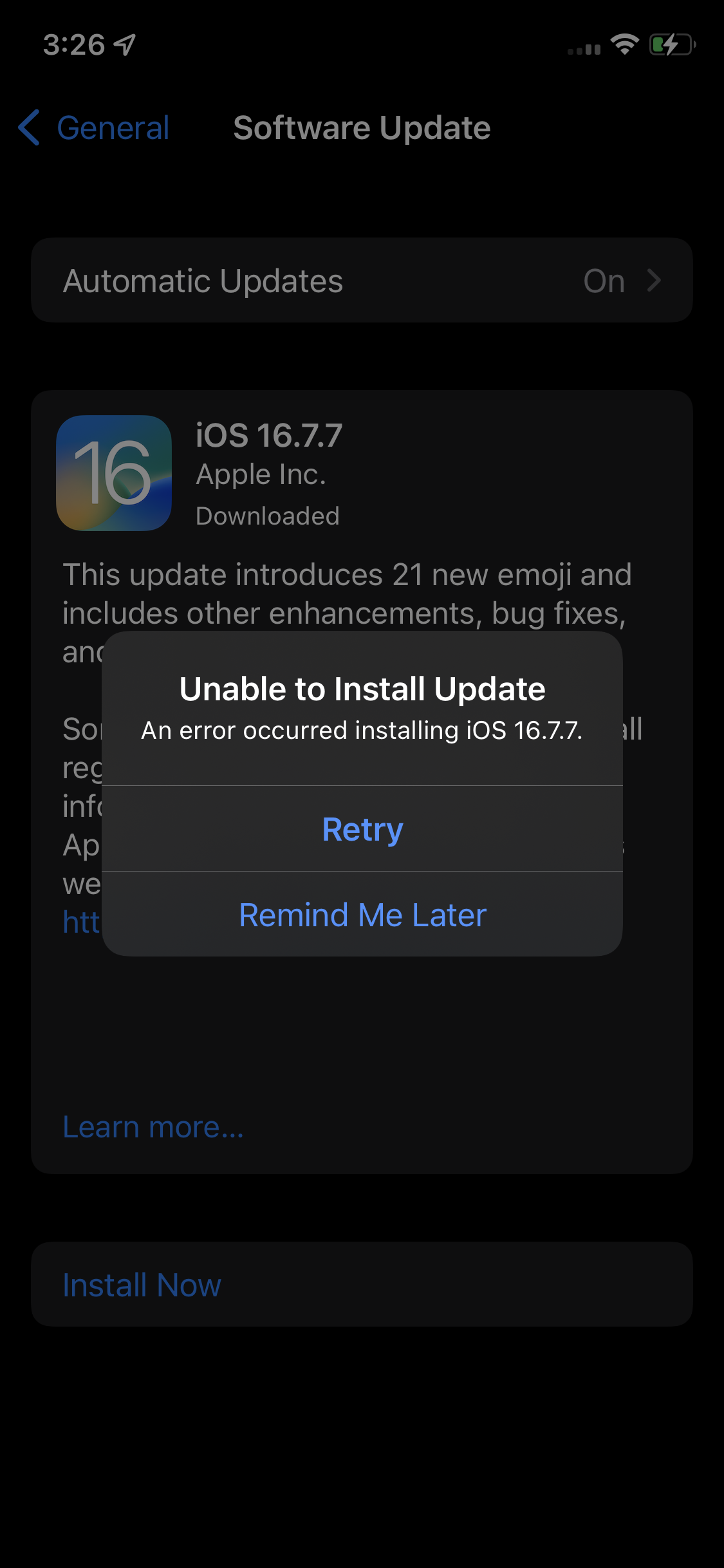 Why I can’t install ios 16 update - Apple Community