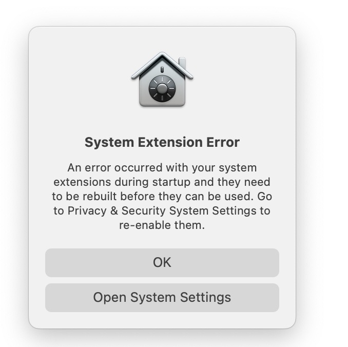 System Extension Error Loop - Apple Community