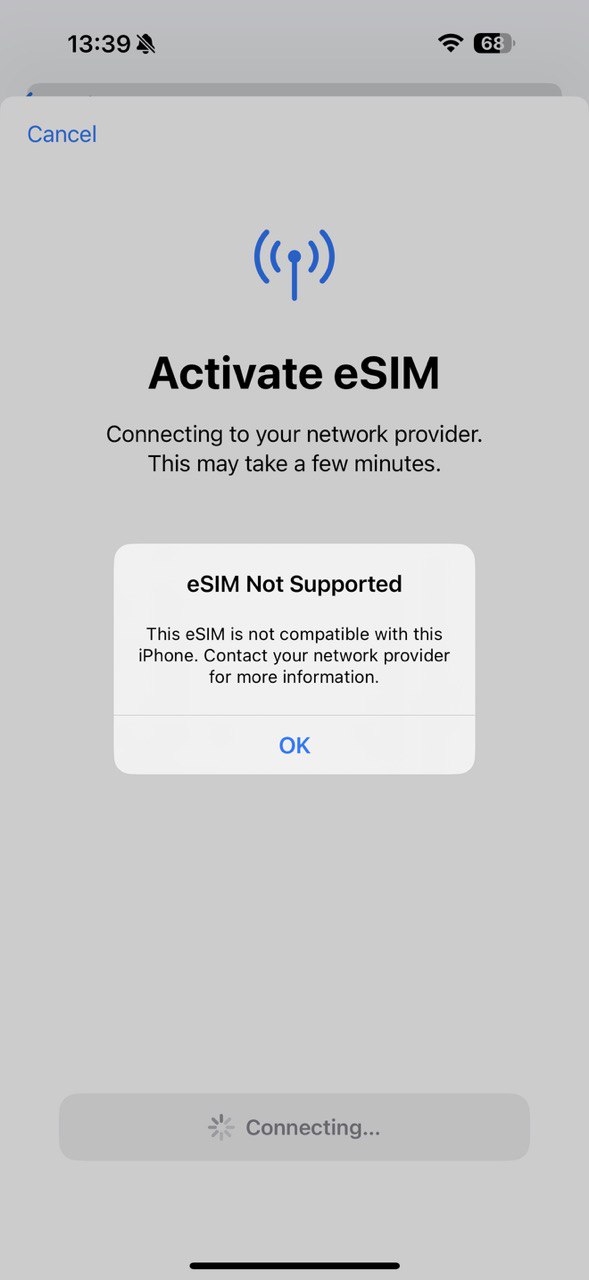 Unable to add eSIM on my iPhone 16 Pro Ma… - Apple Community