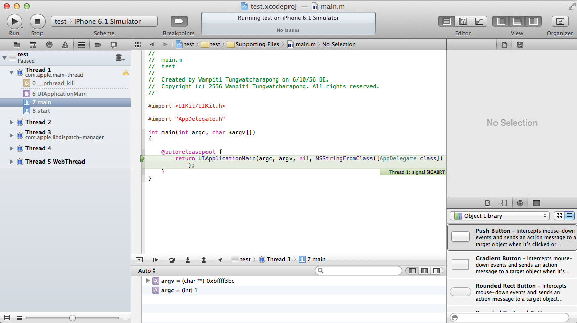 Xcode crash in new project just run - Apple Community