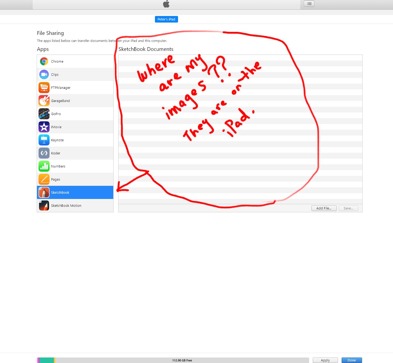 file transfer to and from Apple iPad and … - Apple Community