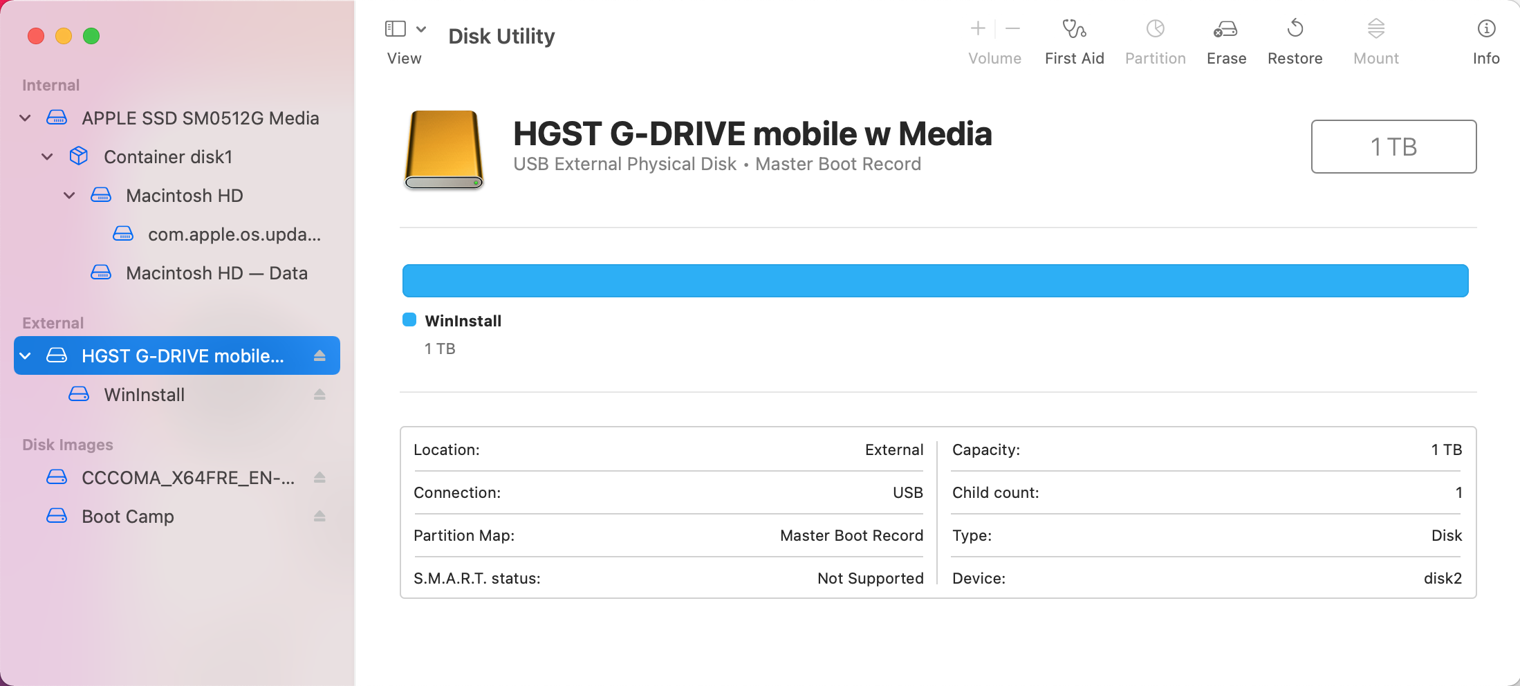 the partition option on disc utility is g… - Apple Community