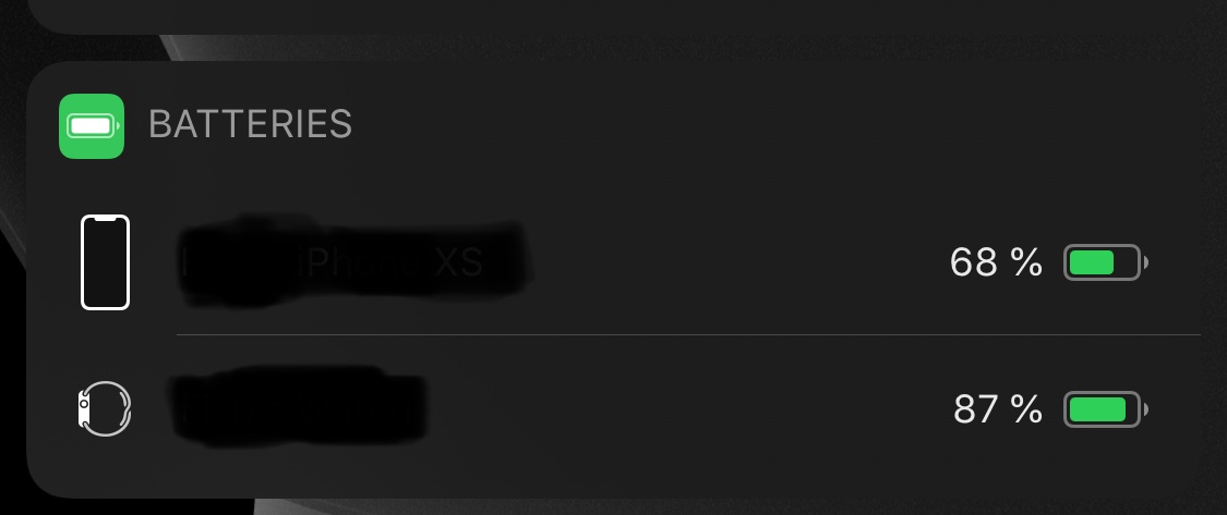 Supported devices for batteries widget - Apple Community