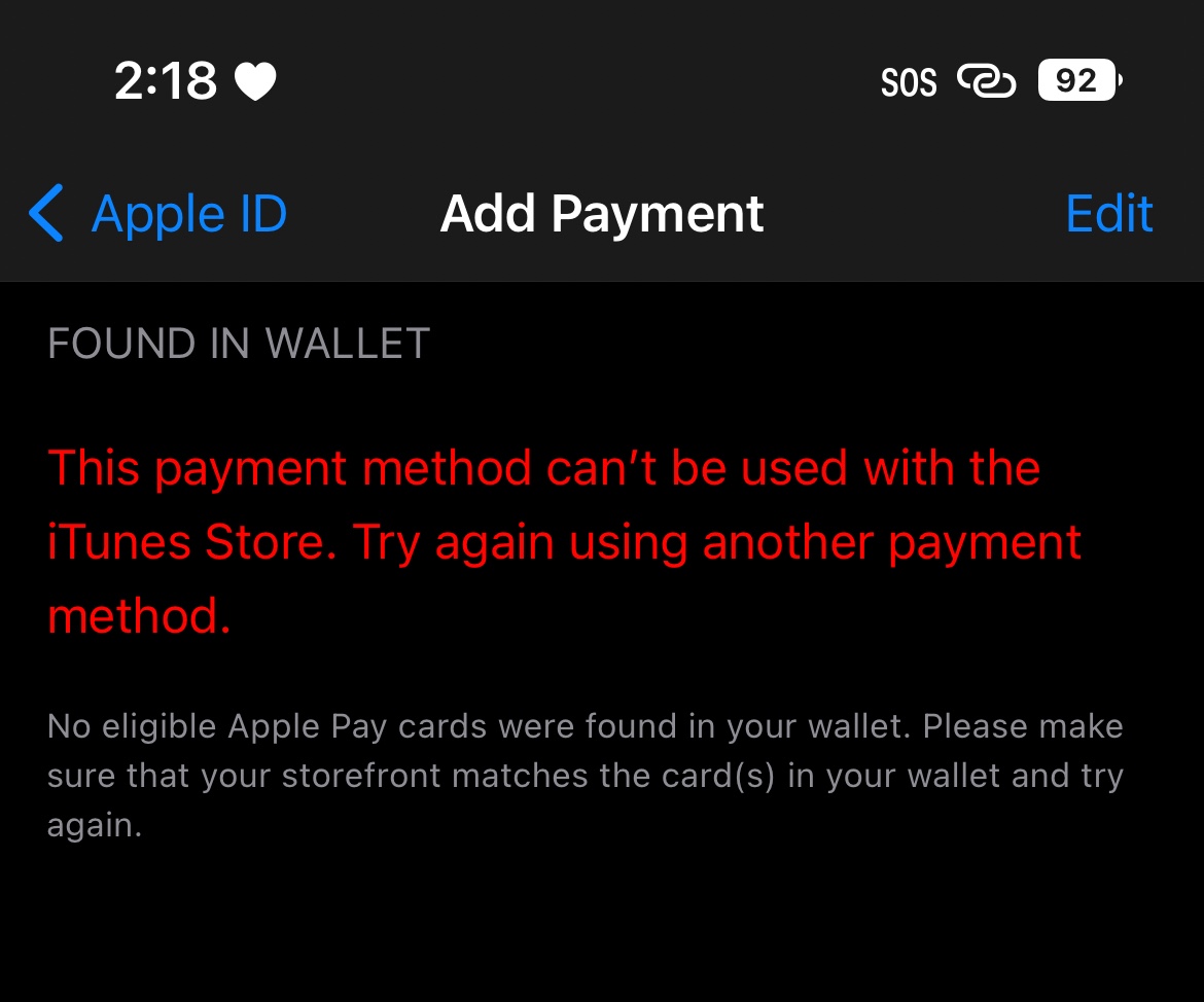 Payment method - Apple Community