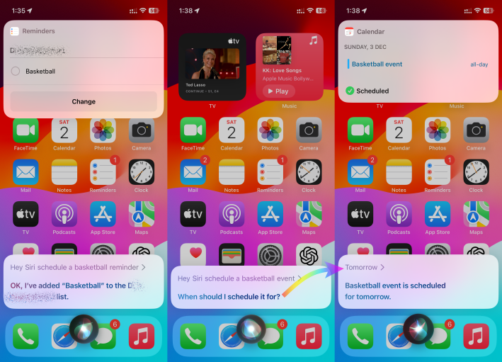 Siri won't schedule meetings if words "ba… - Apple Community