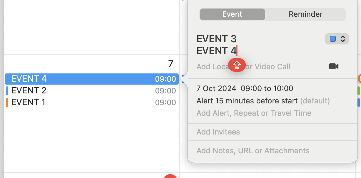 Calendar overlaying events since moving t… - Apple Community