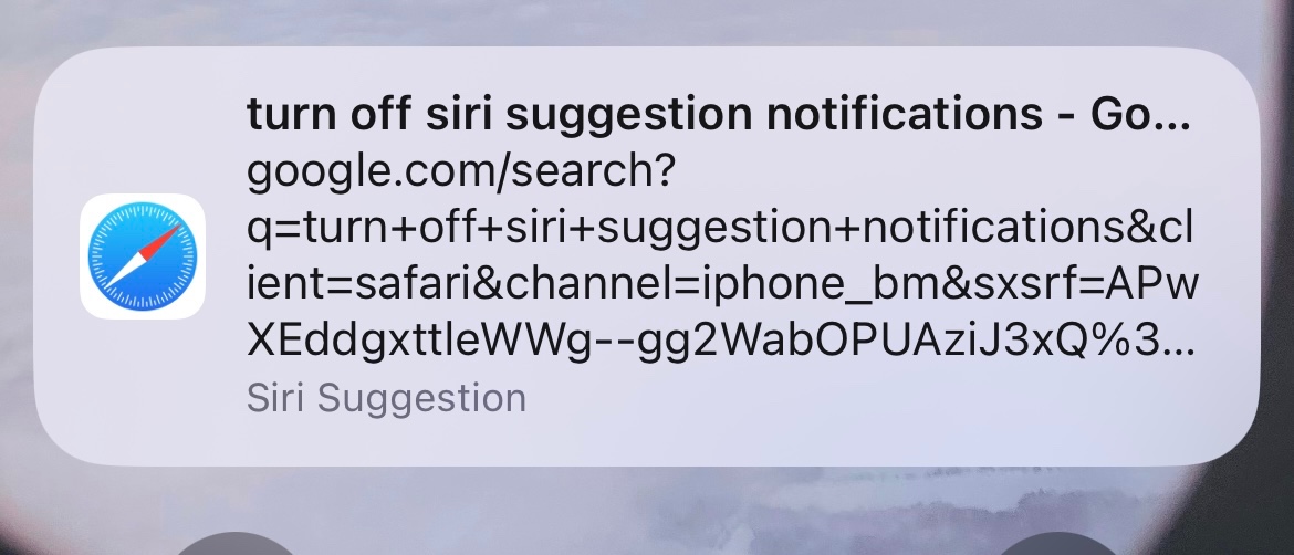 Annoying siri suggestion notifications - Apple Community