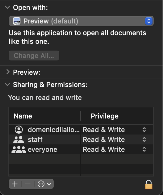 "No permission to open a file" even thoug… - Apple Community