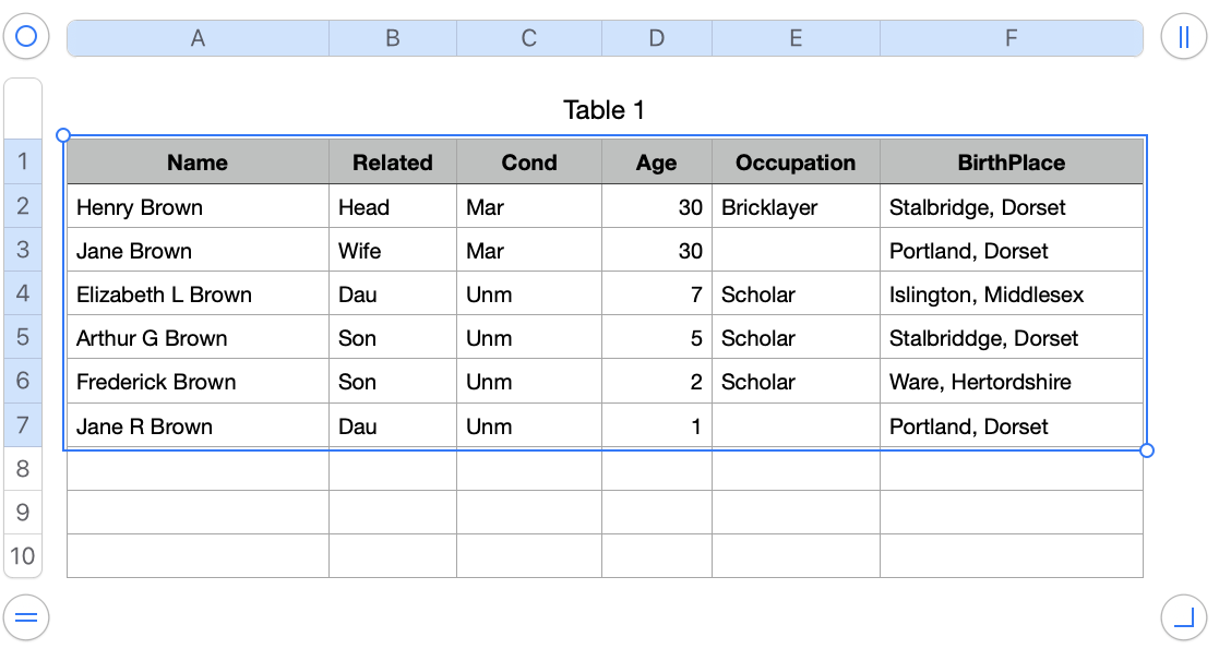 Export Part of spreadsheet to csv - Apple Community