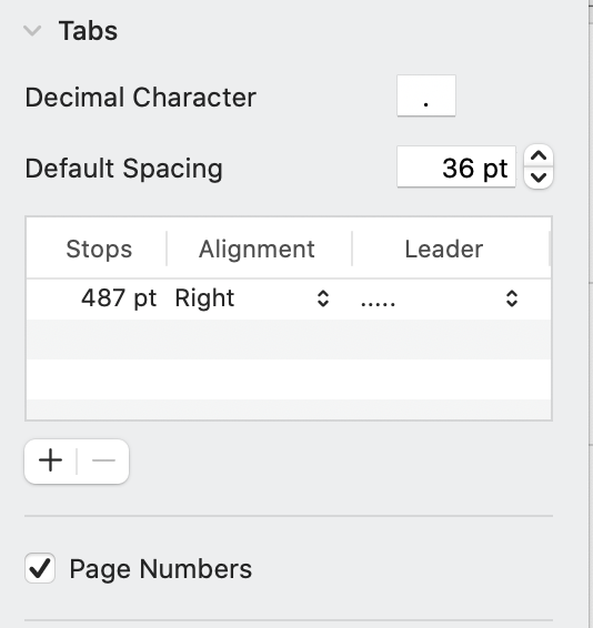 Designing own tab leaders - Apple Community