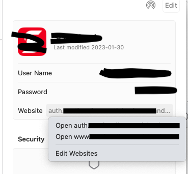 Apple Passwords app truncate URL causing … - Apple Community