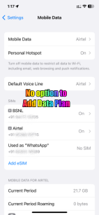 Add data plan - Apple Community