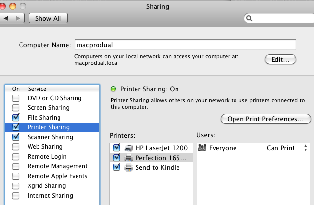 Where is the "scanner sharing" option in … - Apple Community