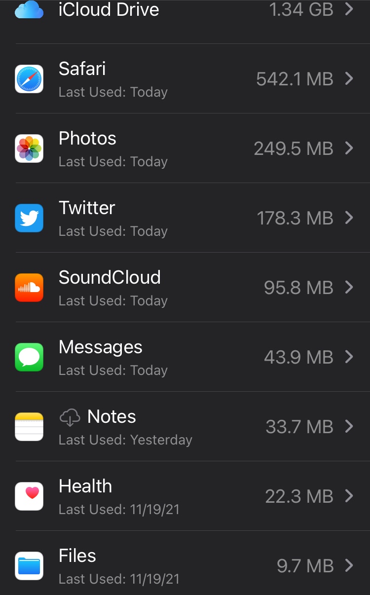 iPhone storage full and iCloud Drive file… - Apple Community