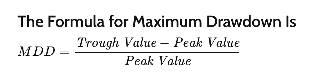 How to Calculate Maximum Drawdown - Apple Community