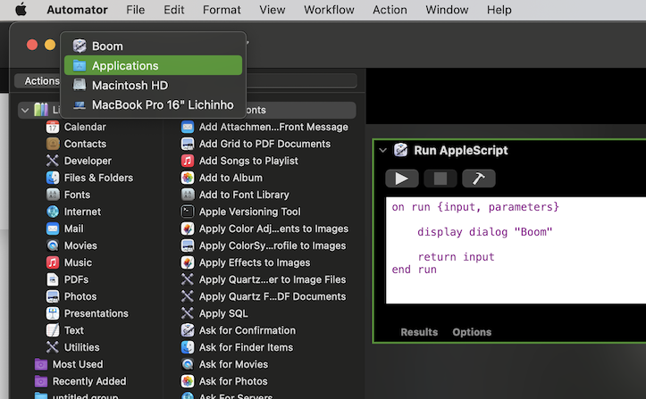 Cannot Delete Automator Workflows Apple Community