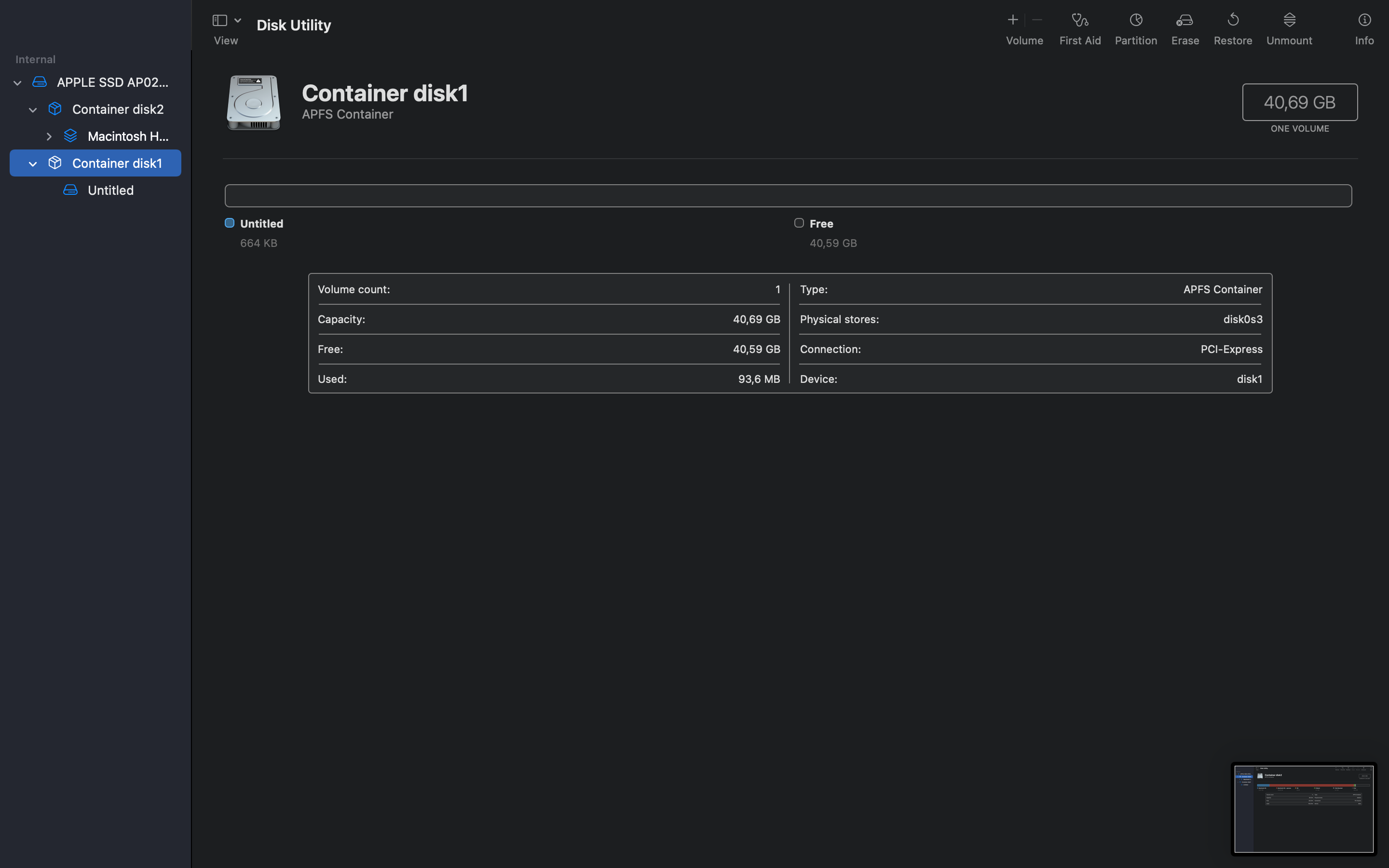 Cannot merge disk1 and disk2 - Apple Community