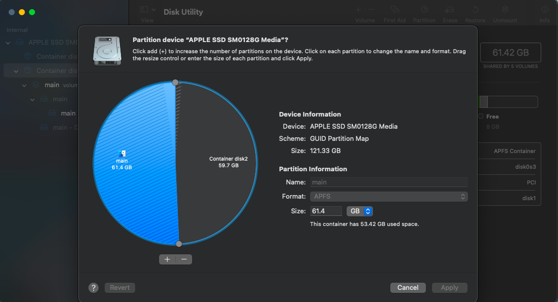Merging two container disks after deletin… - Apple Community