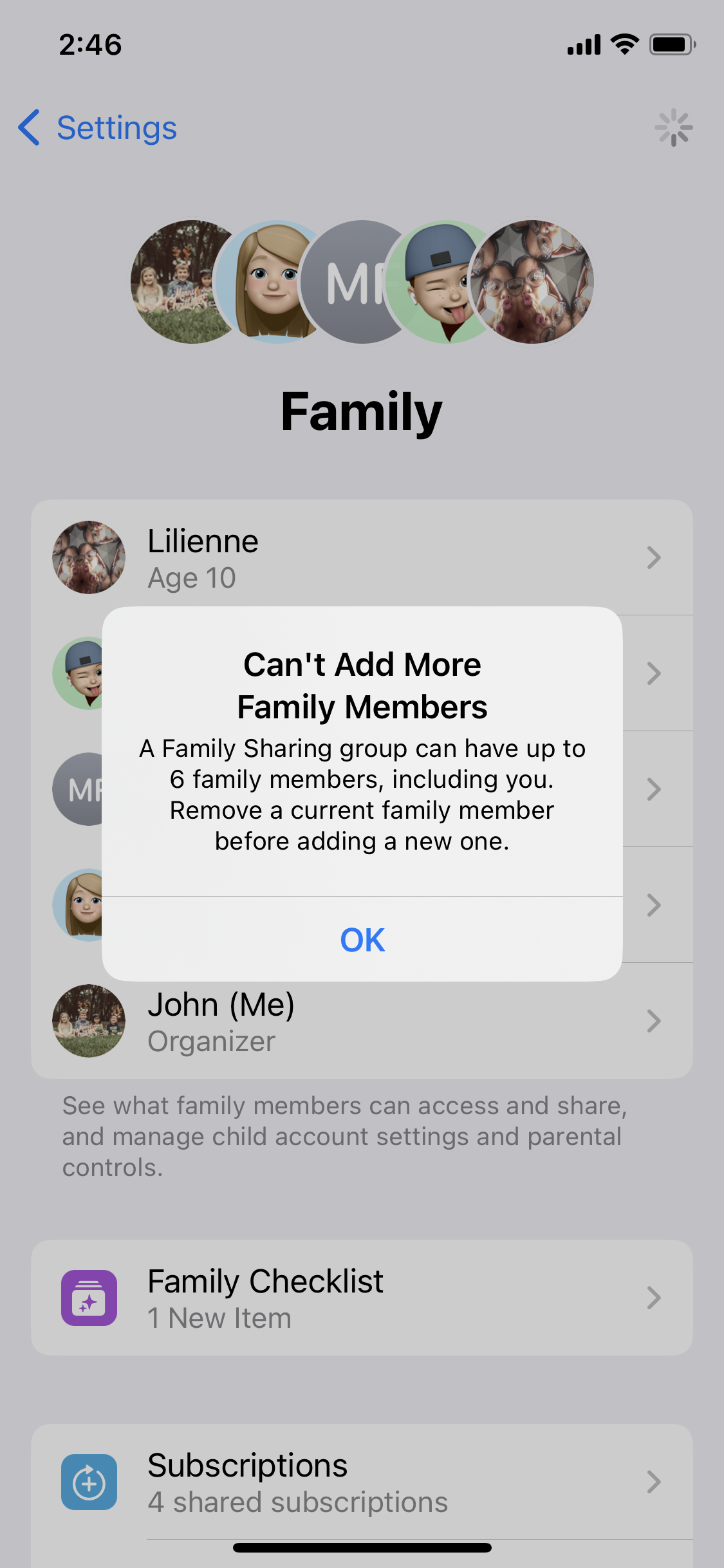 Can’t add family member - Apple Community