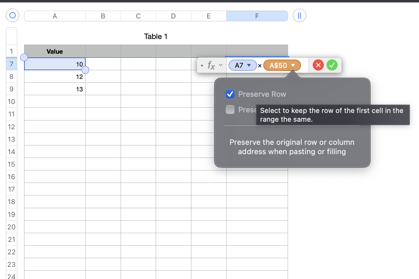 How to use a none-variable cell as a mult… - Apple Community