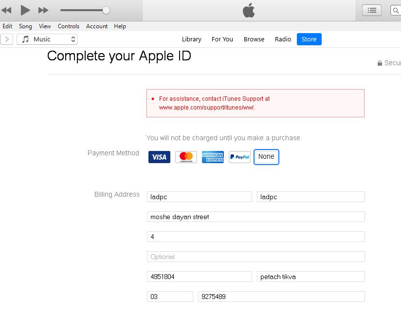 complete apple id account - Apple Community