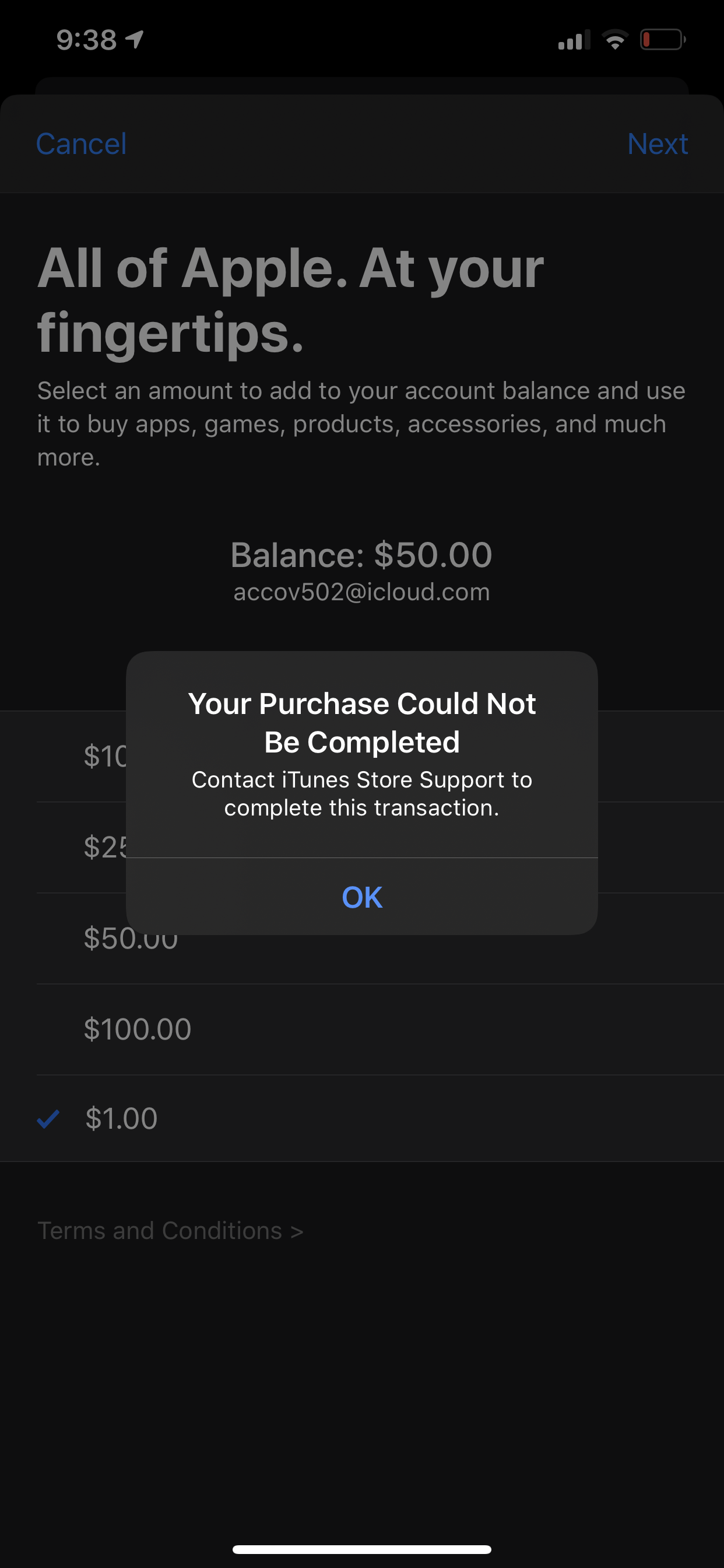 i have a problem in transaction payment - Apple Community